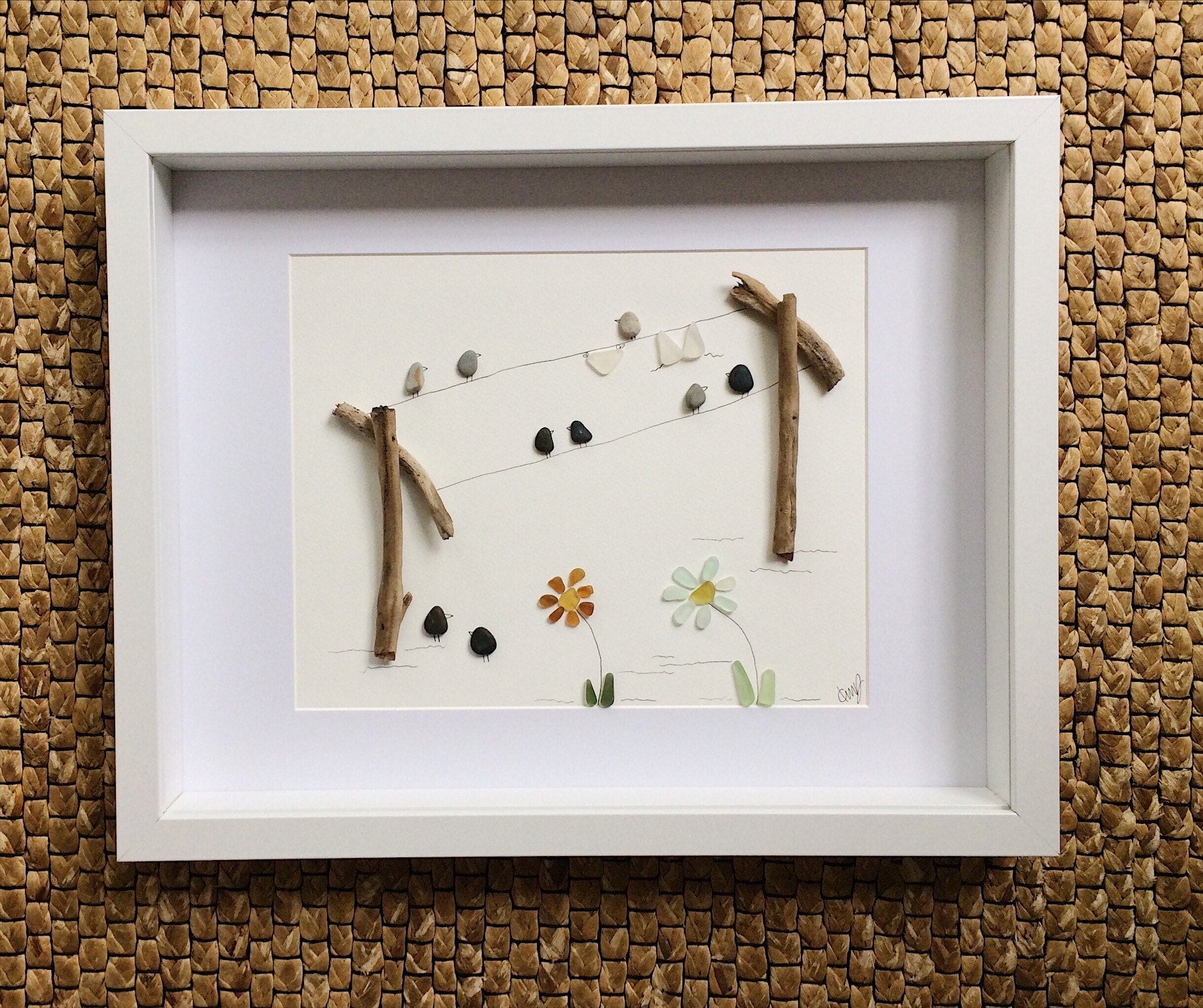 sea glass scene art workshop mornington peninsula | OMG SeaGlass Designs